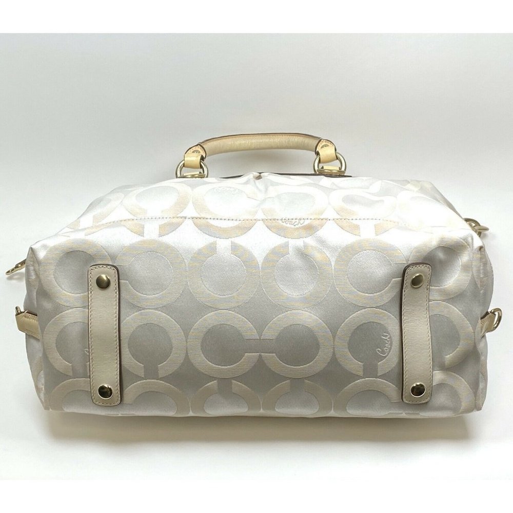 Coach 12943 Madison Sabrina Op Art White Satchel Hand… - Gem